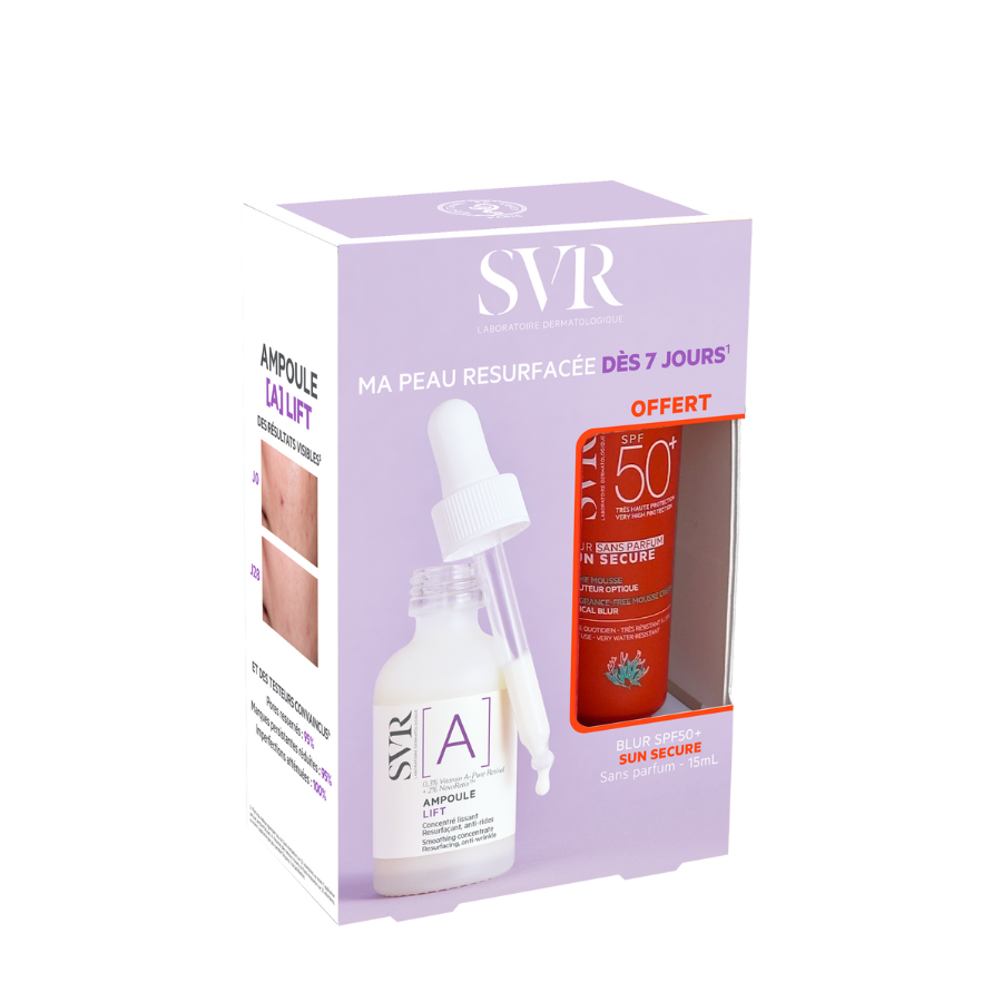 SVR Suero Ampoule A Lift 30 ml + Blur SPF 50+ 15 ml – FarmatoGo