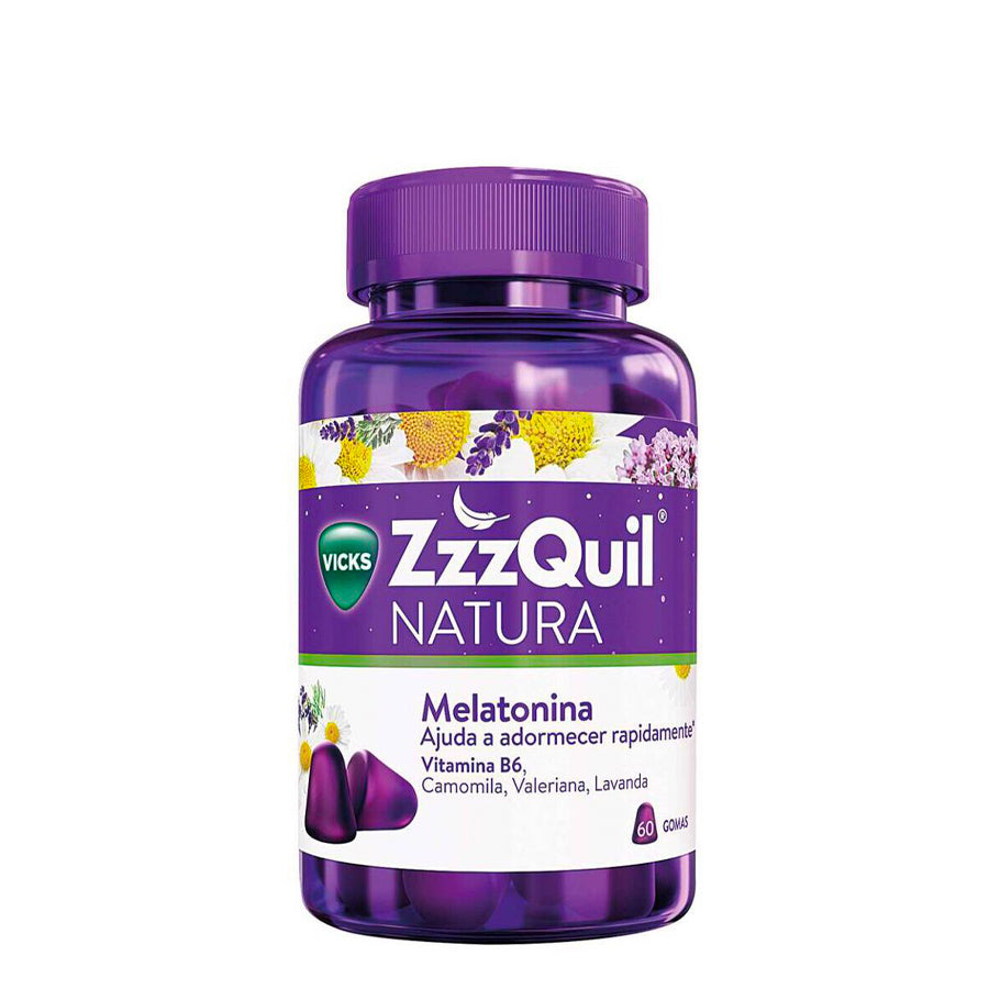 Vicks ZzzQuil Natura Sono Melatonina Gomas x60 – FarmatoGo