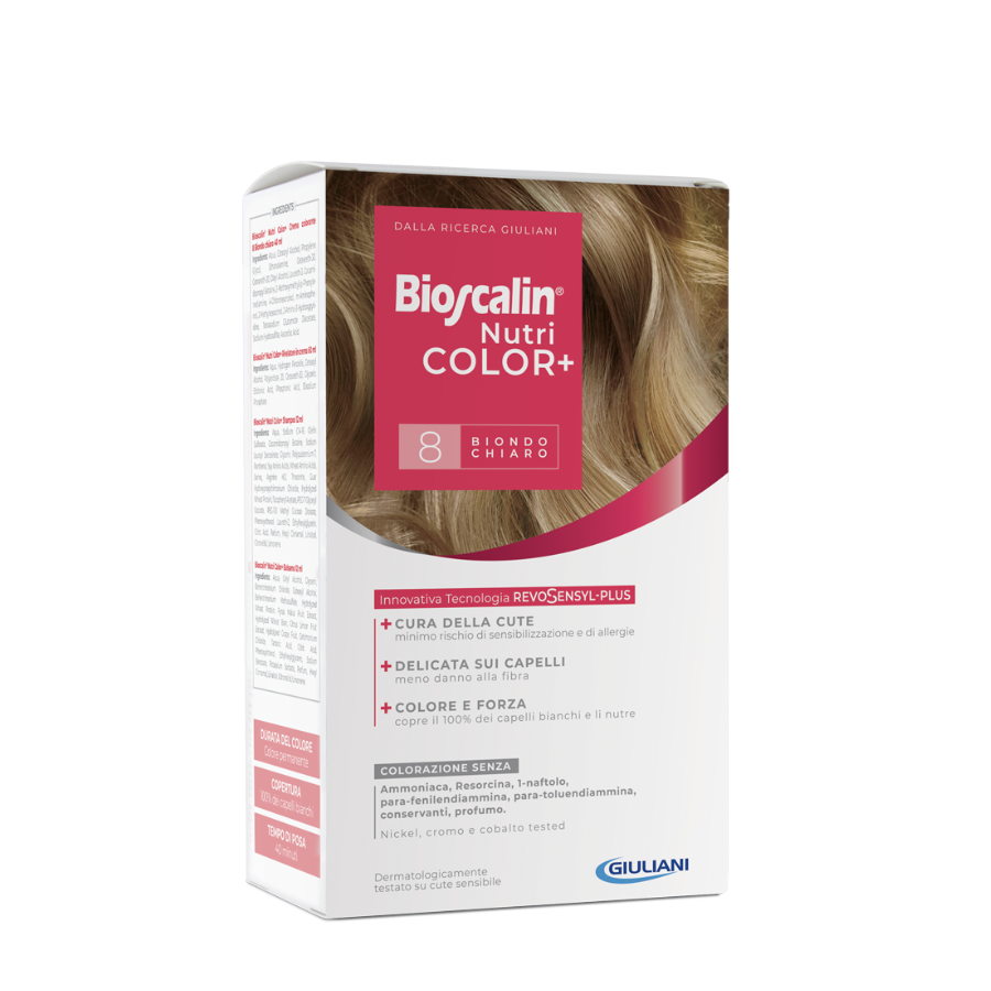 Bioscalin Nutri Color+ Tinta Coloração 8 Louro Claro – FarmatoGo