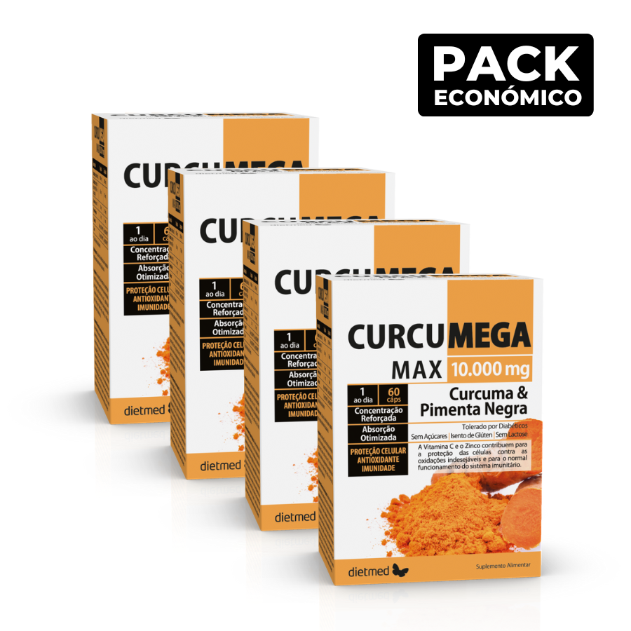 Curcumega Max 10.000mg Cápsulas 4x60 – FarmatoGo