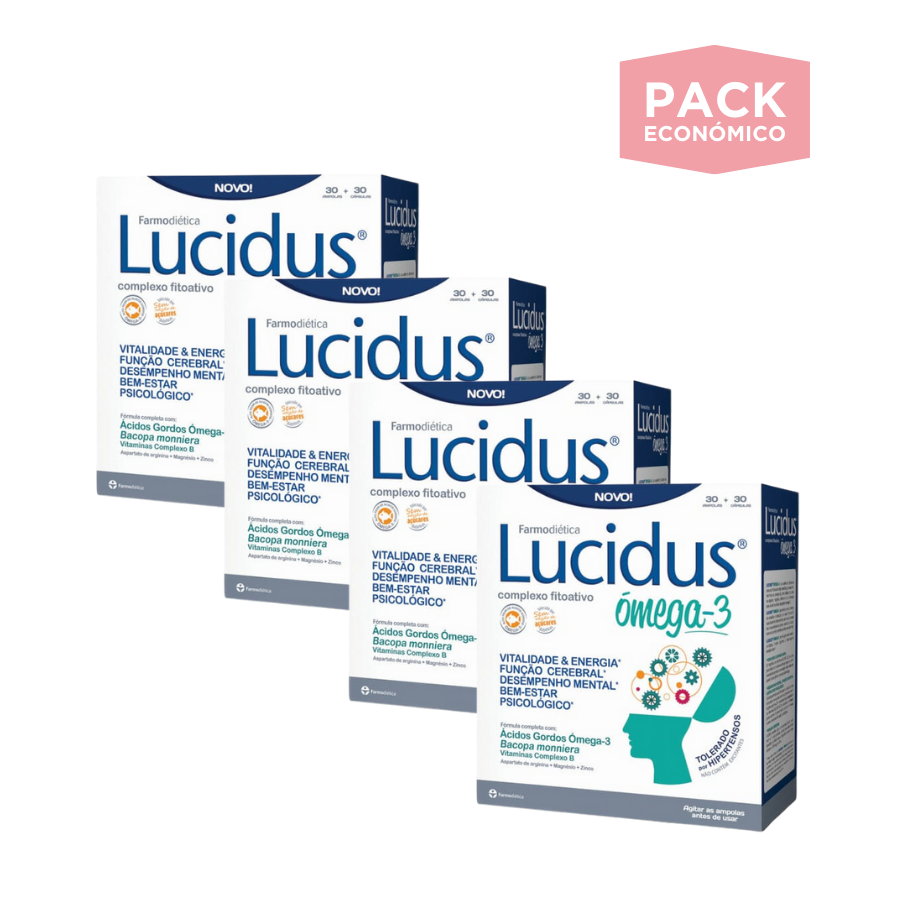 Lucidus Ómega-3 4x30 Ampolas + 4x30 Cápsulas – FarmatoGo