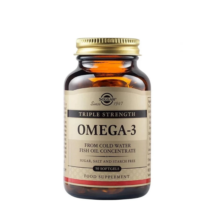 Solgar Omega-3 Triple Strength Capsules x50 – FarmatoGo
